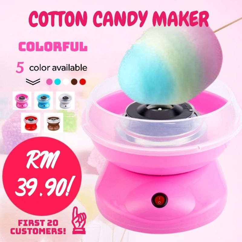 Electric Cotton Candy Maker Mini DIY Sugar Candy Cloud Candy Floss ...