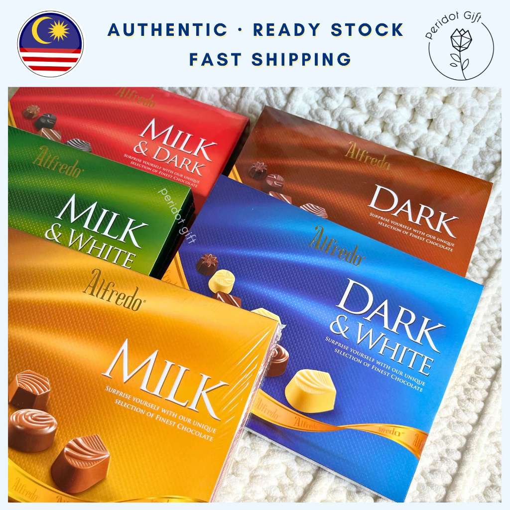 Alfredo Fine Selection 110g Chocolate Box - Coklat Dark Milk White ...
