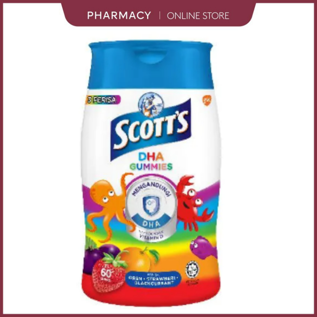 SCOTTS DHA GUMMIES ASSORTED 60S | BRAIN HEALTH | Shopee Malaysia