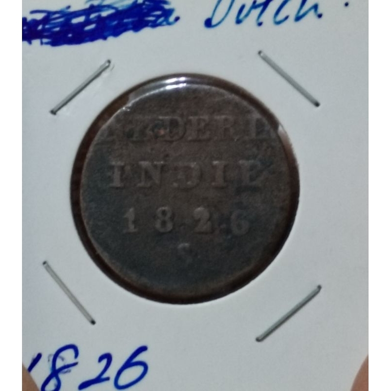 1826 Dutch East Indie Old Copper Coin Condition Fine | Shopee Malaysia