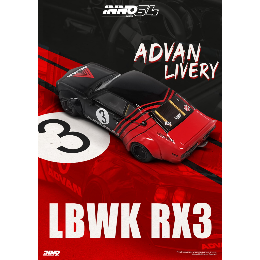 Inno64 - LBWKRX3-02 - LBWK Mazda RX3 savanna - Advan Livery | Shopee ...