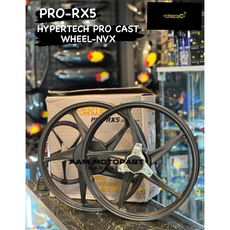 100% ORIGINAL HYPERTECH SPORT RIM PRO CAST WHEEL PRO-RX5 NVX 1.60/1.60*17 NVX155 V1 V2 RIM ALLOY ...