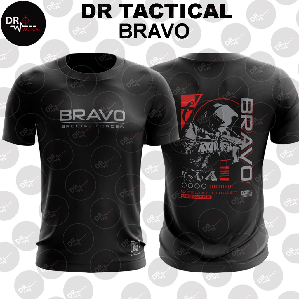 Dr Tactical Microfiber eyelet Silkscreen Printed Round Neck Short ...