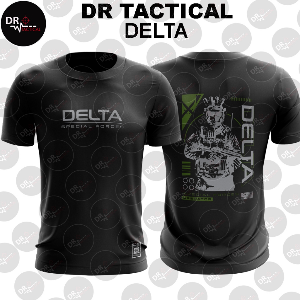 Dr Tactical Microfiber eyelet Silkscreen Printed Round Neck Short ...