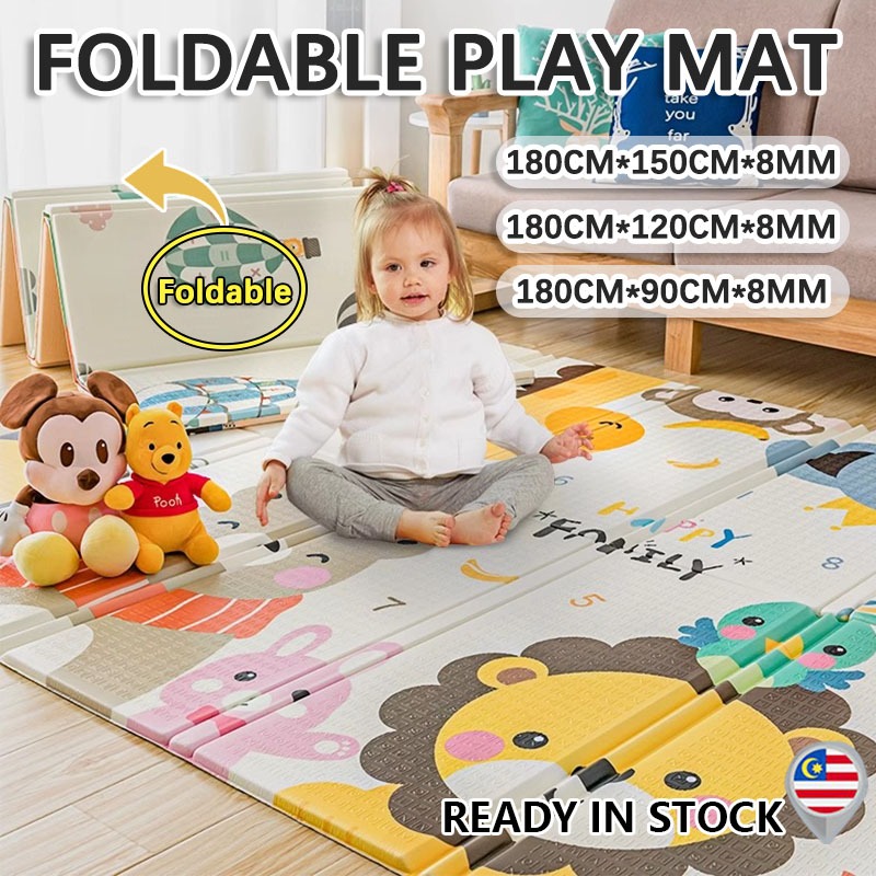 Baby Mat XPE Double Sided Playmat Baby Tikar Kids Crawling Pad Large ...
