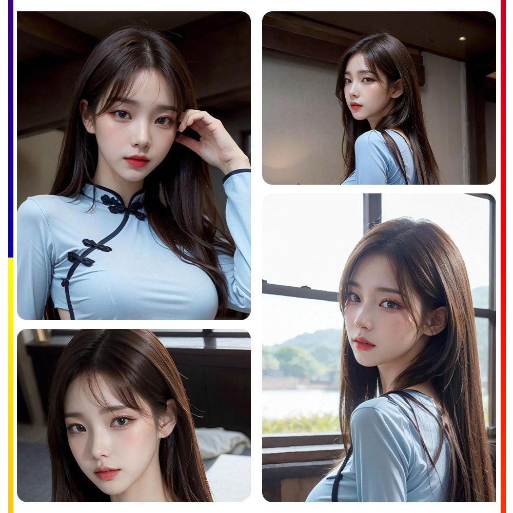 Ai Wallpaper Art Lady Cheongsam Outfit Digital Photo Art | Shopee Malaysia