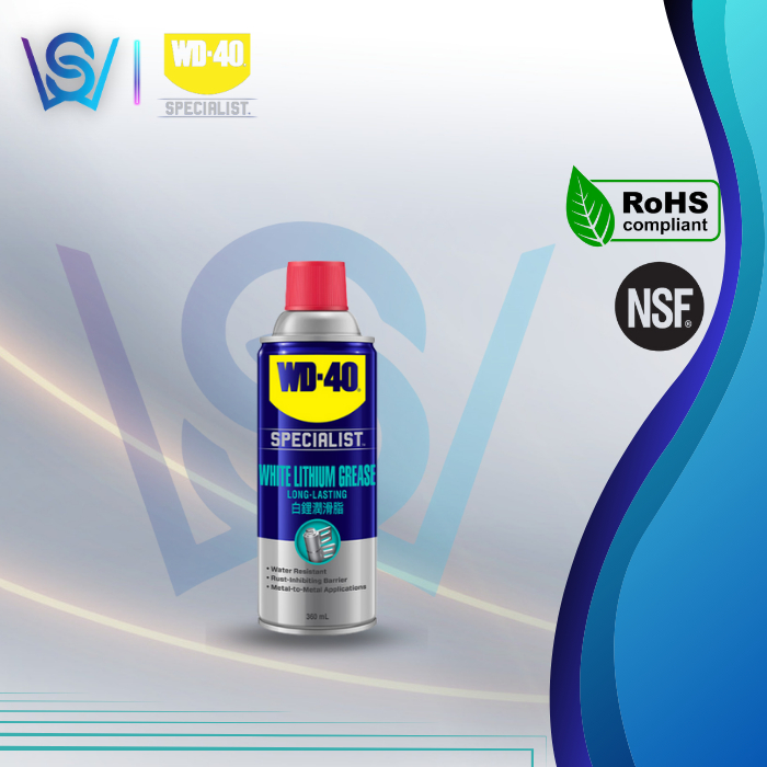 WD-40 Specialist High Performance White Lithium Grease 360ml WD40 pakar ...