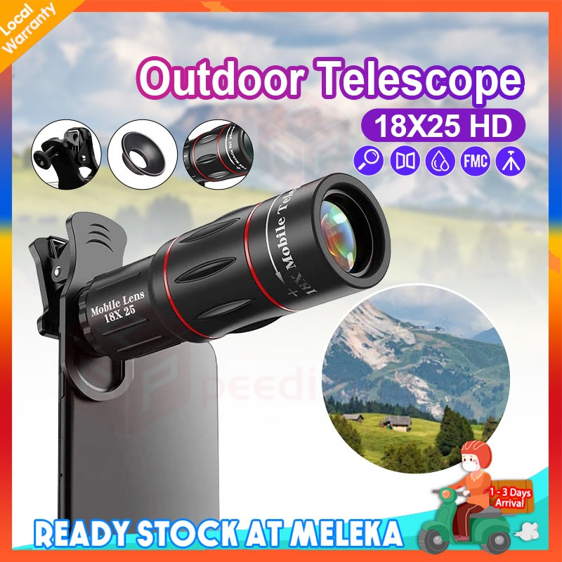APEXEL Phone Camera Lens Universal 18x25 Monocular Zoom HD Cell Phone ...