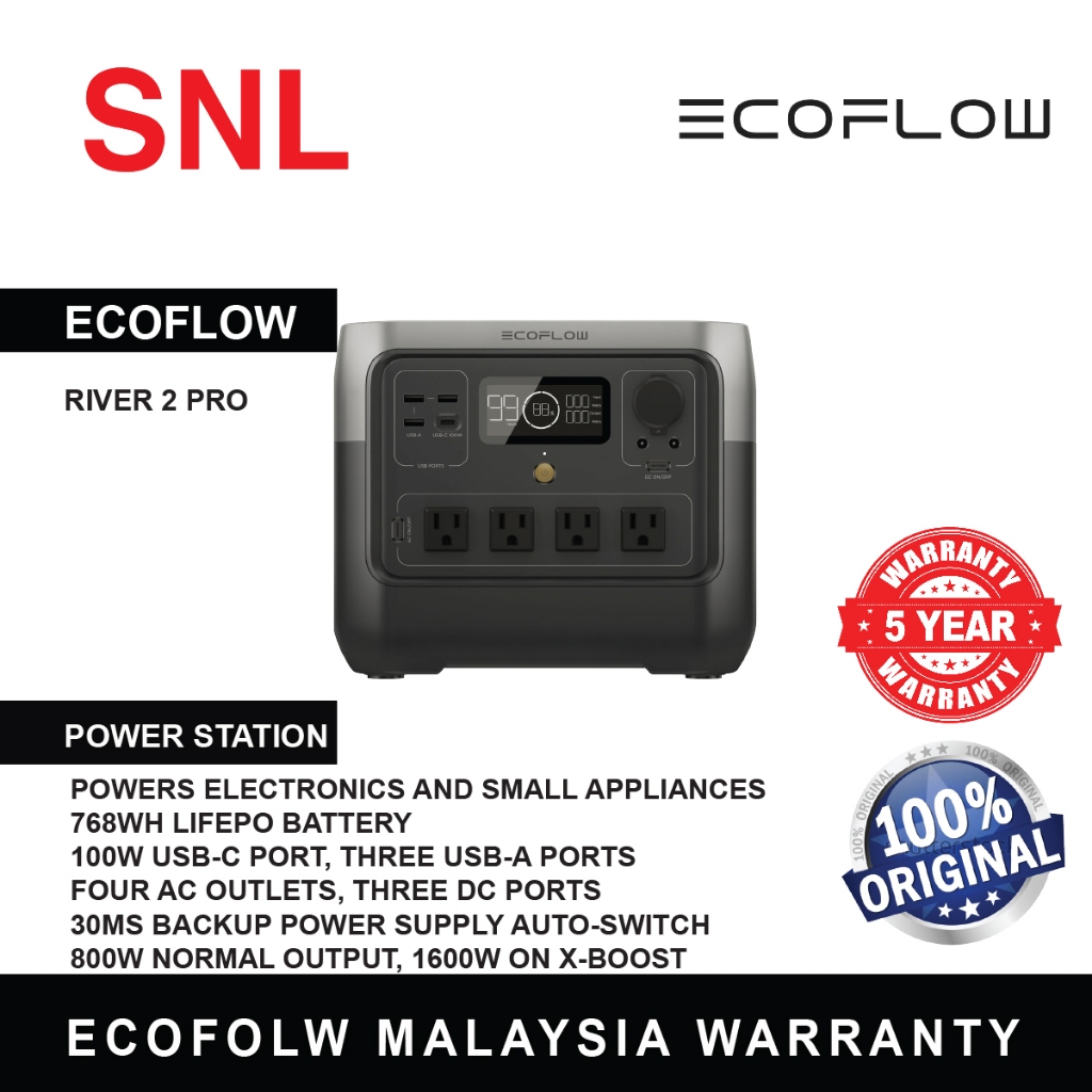 EcoFlow RIVER 2 Pro Portable Power Station | Shopee Malaysia