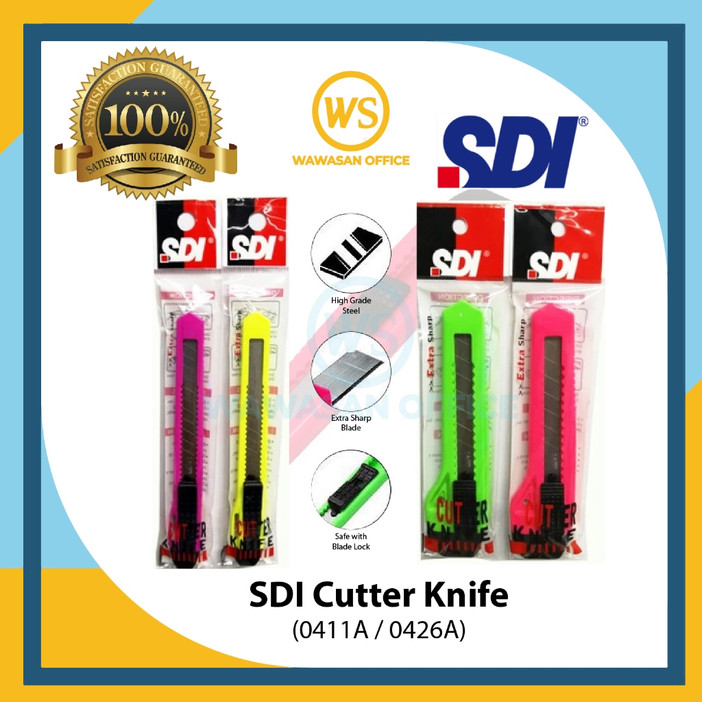 SDI Cutter Knife / Paper Cutter / Pen Knife / Knife Cutter Knife ...