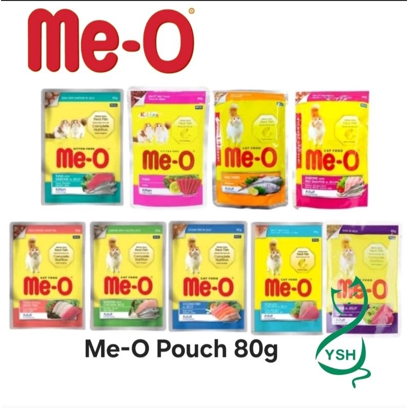 Me-O Pouch Wet Cat Food (80g x 12 packs) | Shopee Malaysia