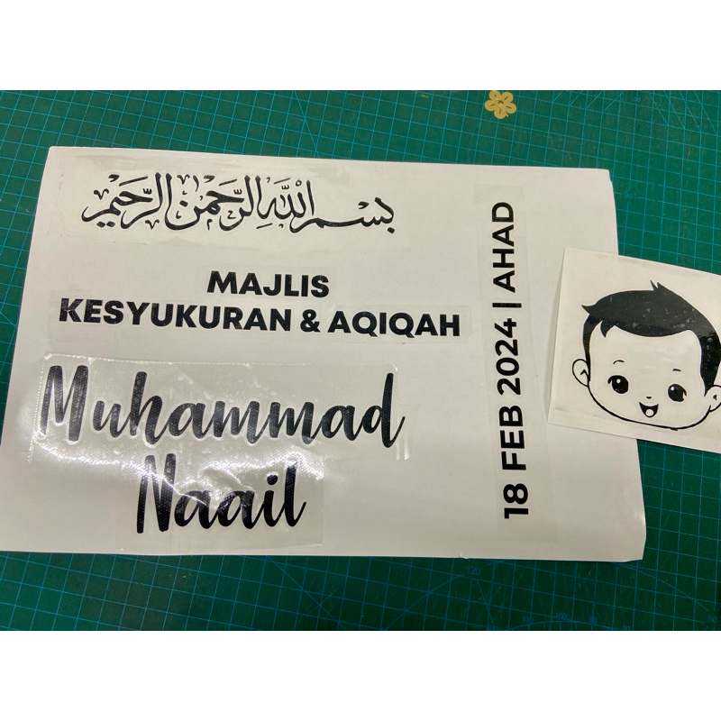Sticker Akikah & Majlis Kesyukuran | Shopee Malaysia