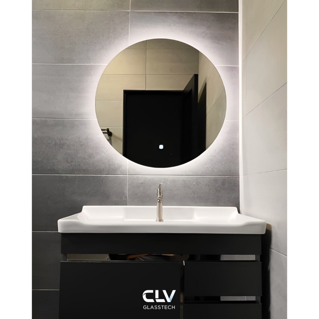 READY STOCK LED Vanity round Mirror Wall Mirror Make Up Mirror Toilet ...