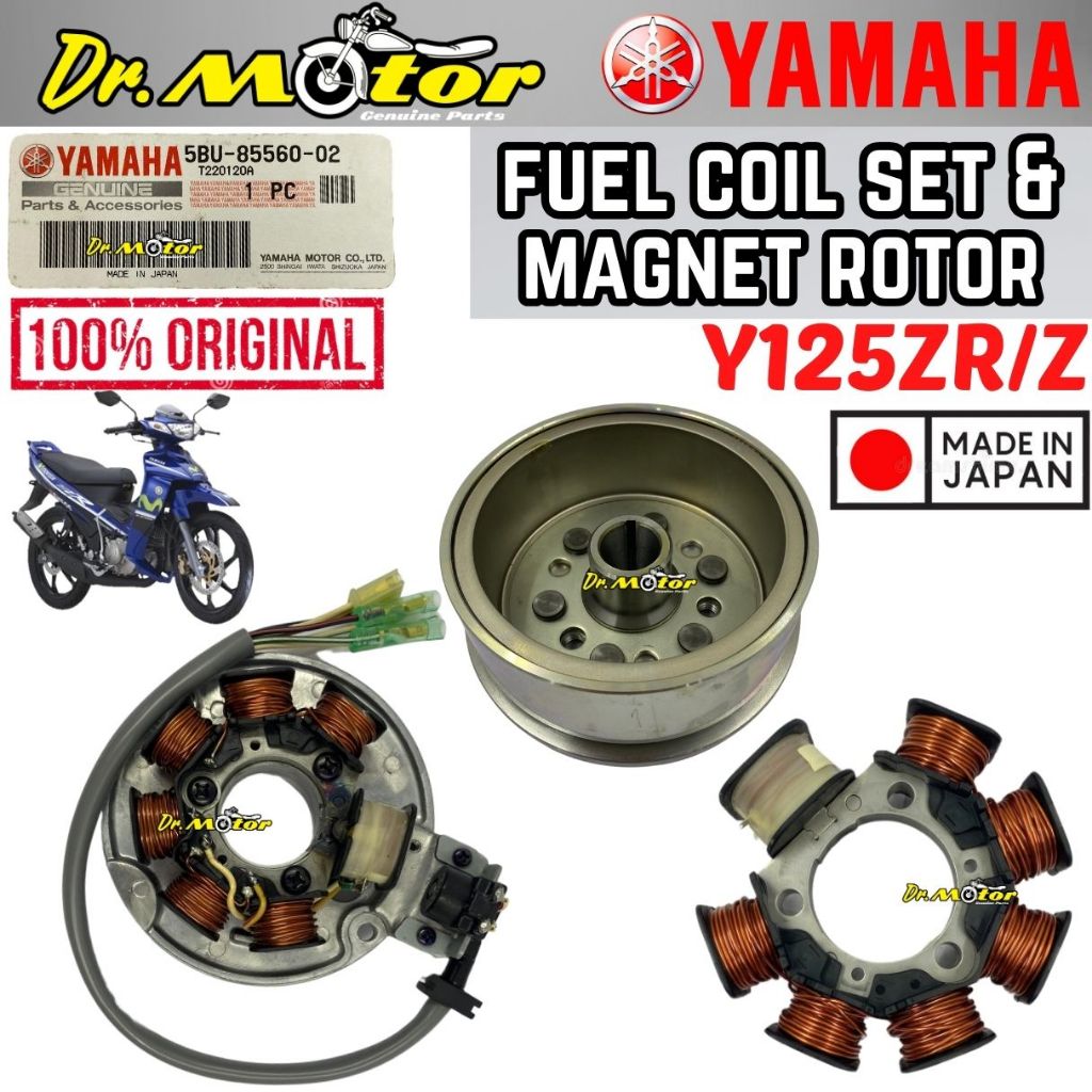 Y125ZR Y125Z Y125 125Z 125ZR 125 Fuel Coil Plate Magnet ROTOR Set KOIL STATOR STATER STARTER 100 ...
