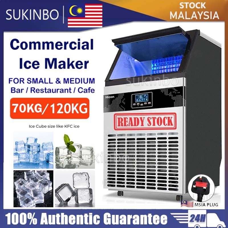 SUKINBO 120KG Commercial Ice Maker Machine Mesin Buat Ais Batu ...