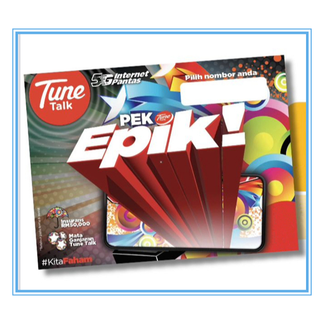 Tunetalk EPIK 5G 4G Internet and Call Prepaid Sim | Shopee Malaysia