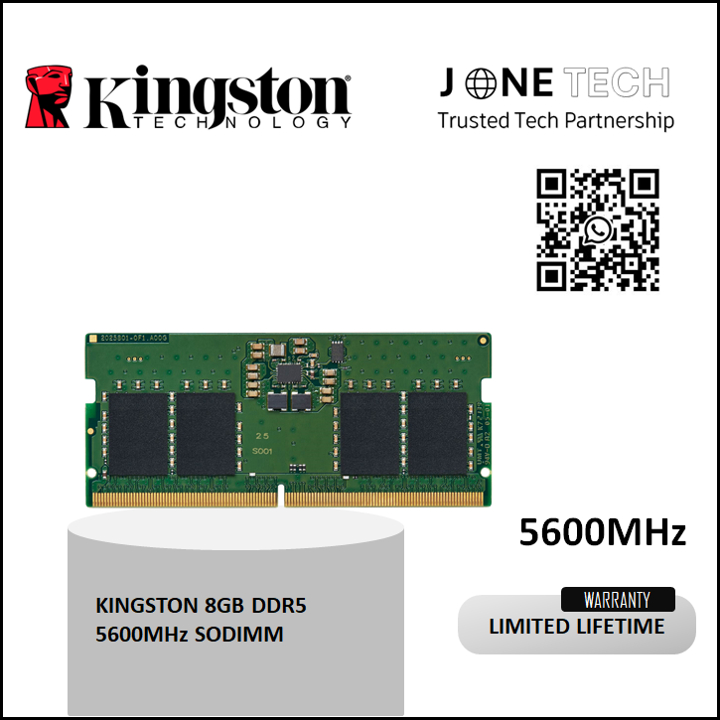 KINGSTON 8GB / 16GB / 32GB DDR5 CL46 5600 MT/s 5600MHz SODIMM NOTEBOOK ...