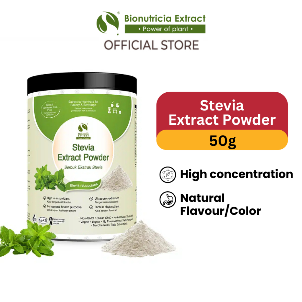 Bionutricia Stevia Extract Powder 50g | Shopee Malaysia