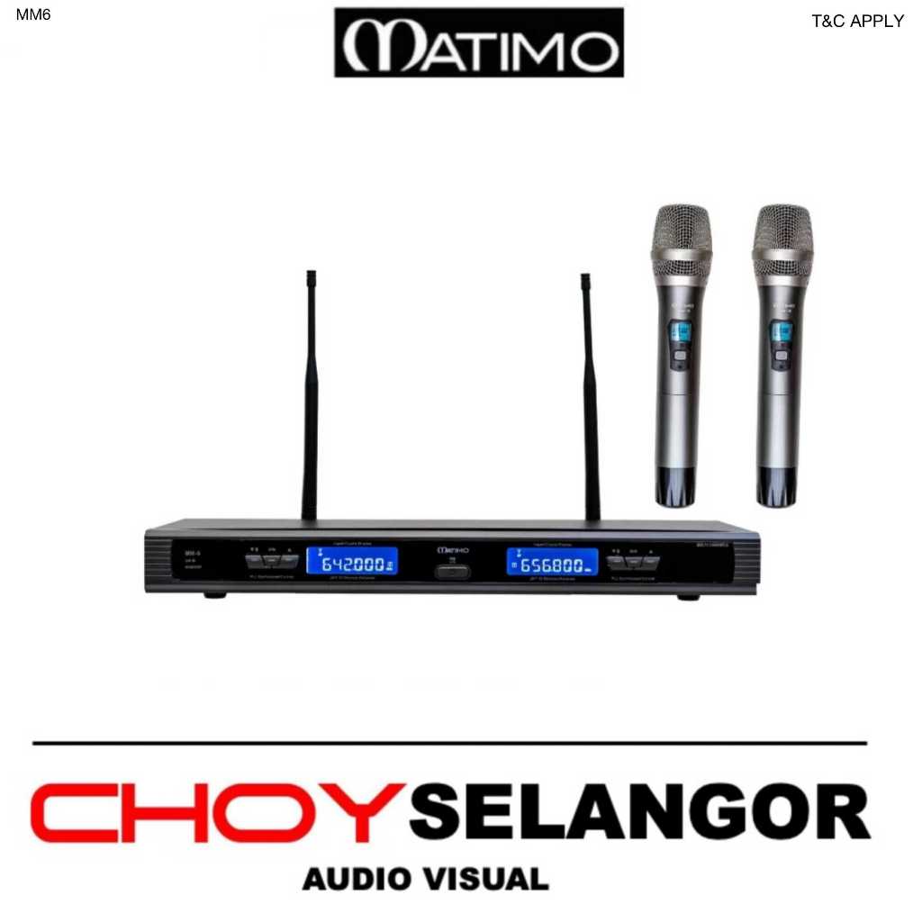 Matimo MM6 UHF Profesional Wireless Microphone | Shopee Malaysia