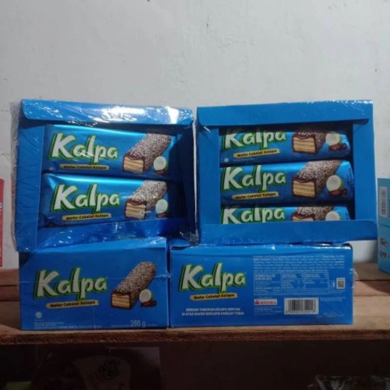 KALPA- WAFFLE KELAPA COKLAT - 1 KOTAK (12 PCS) | Shopee Malaysia
