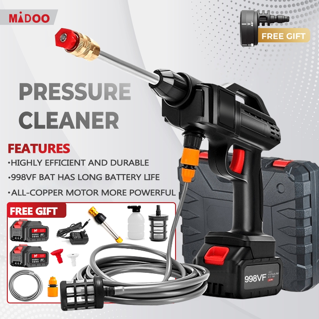 998VF Cordless Water Jet Portable Car Wash Floor Tiles Cleaner Spray ...