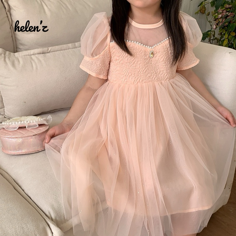 helen’z Girl’s Princess Mesh Dress Summer Dress Birthday Dress Puff ...