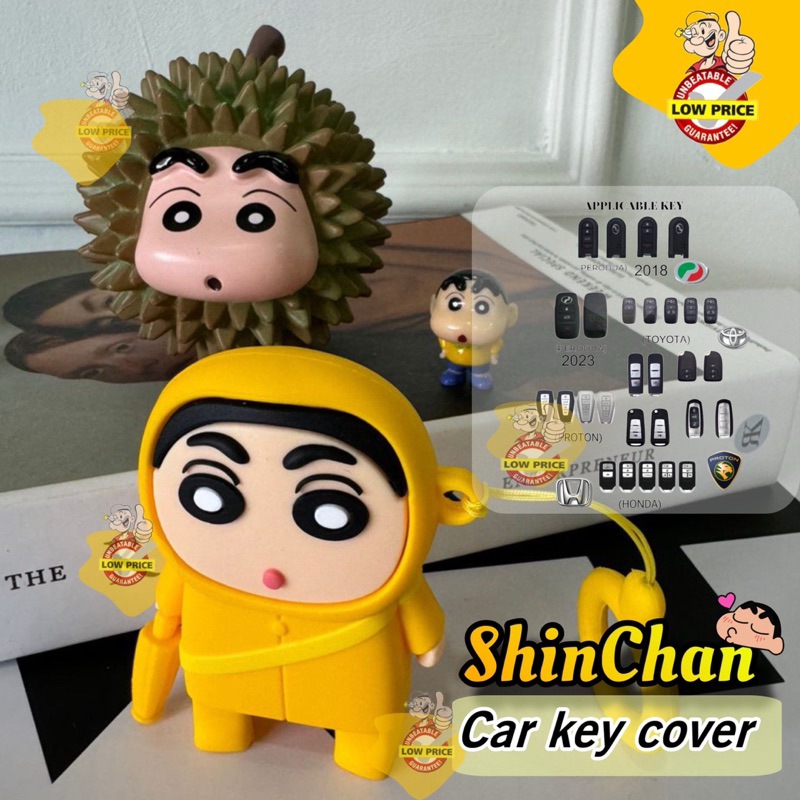 NEW2024 SHINCHAN UMBRELLA Car Alarm Remote Smart Keyless Cartoon Key ...
