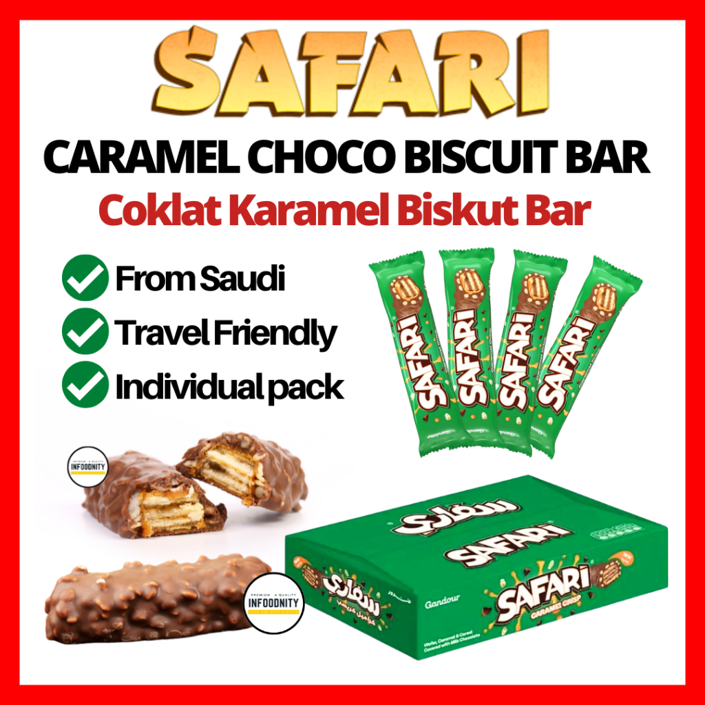 SAFARI Caramel Crisp Safari Caramel Crunch Safari Chocolate Bar Dubai ...