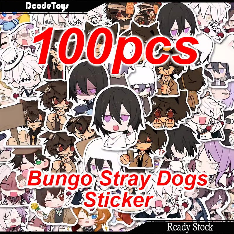 Bungo Stray Dogs Sticker Atsushi Nakajima Chuya Nakahara Osamu Dazai ...
