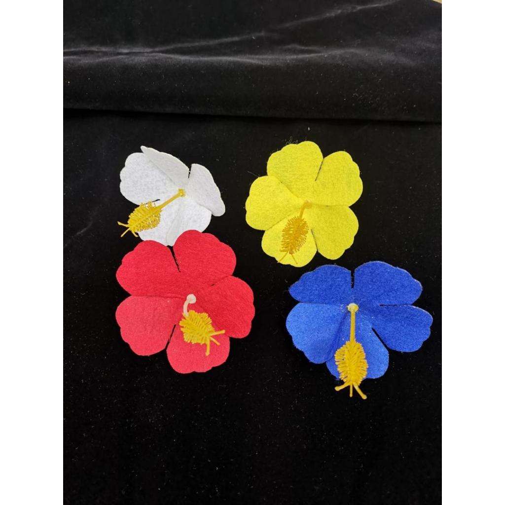 Felt Bunga Raya Artificial Merah/ Bunga Raya Merdeka | Shopee Malaysia