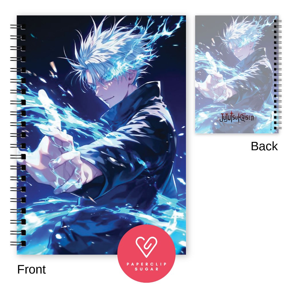 Gojo Satoru Notebook A5 100pgs Anime Jujutsu Kaisen / Journal / Buku ...