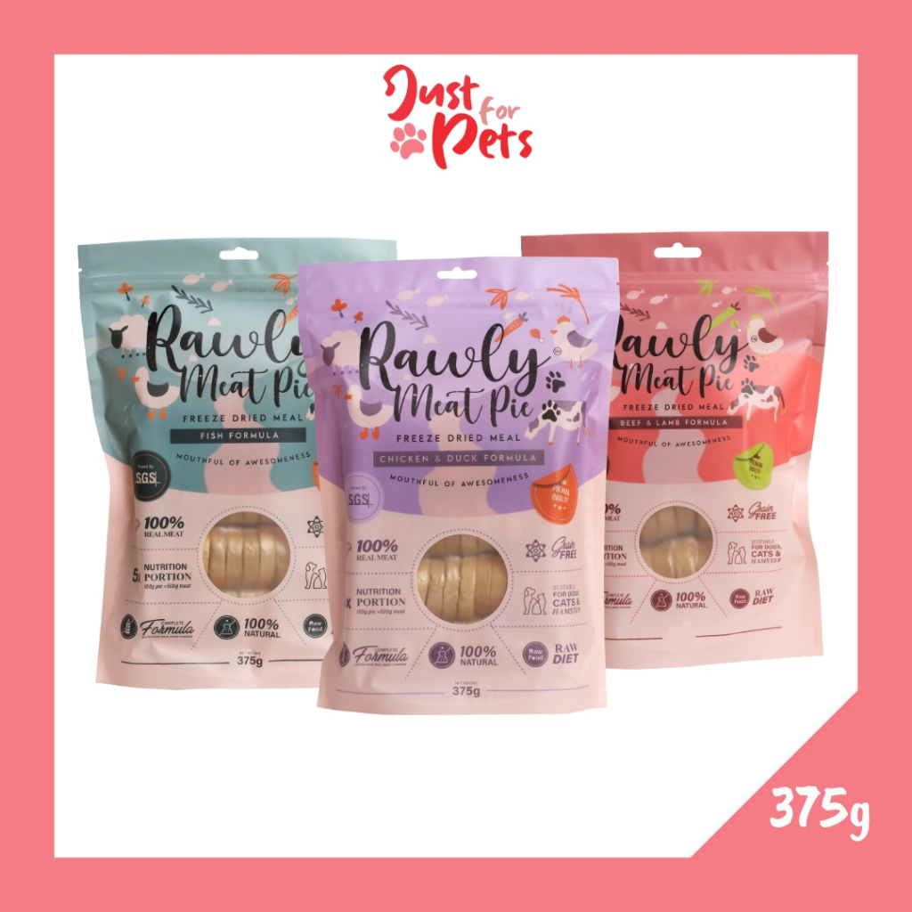 Amelisa Rawly Meat Pie 375g Freeze Dried Food/ Food Topper (Fish ...