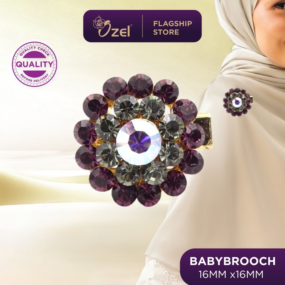 Ozel Baby Brooch G28038 Kerongsang & Pin Tudung, Hijab, Songkok, Baju ...
