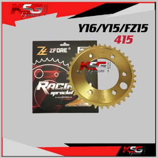 Zfore Spoket 415 Steel Y15/Y15-V2/FZ150/FZ150FI/Y16 Sprocket & Chain ...