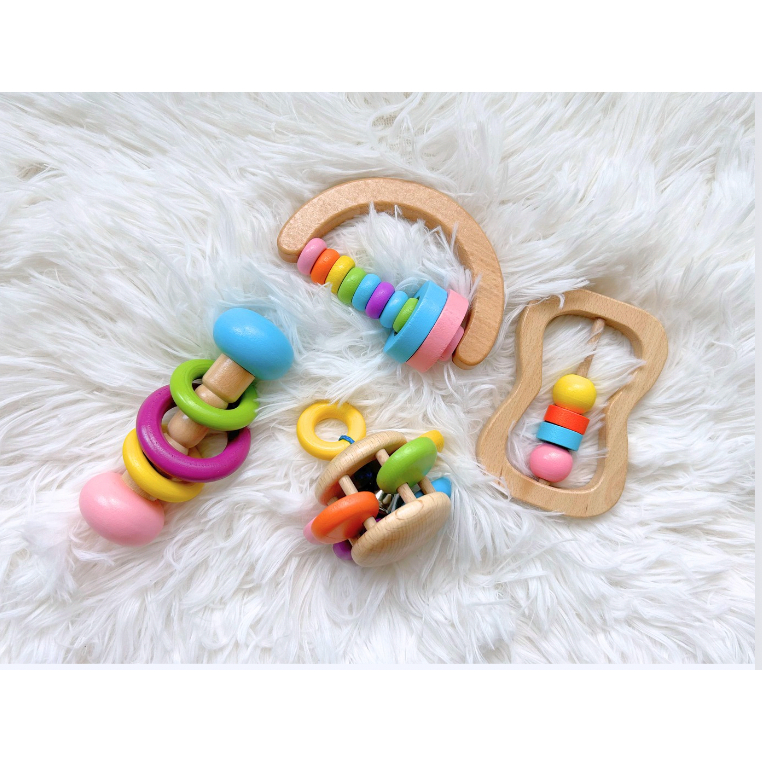 Montessori Baby Sensory Wooden Toys Early Learning (Mainan Bayi ...
