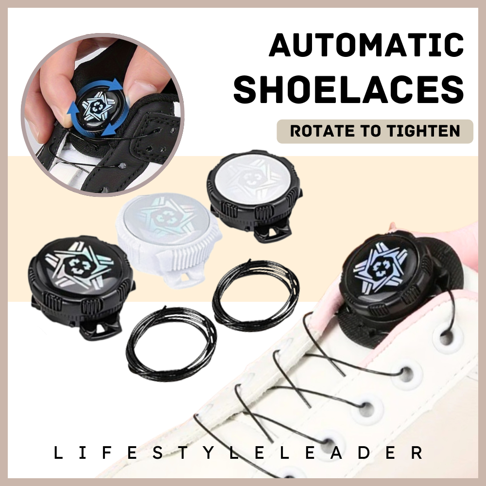 Rotating Shoelaces No Tie Shoe Laces Sneaker Without Ties for Kid Adult ...
