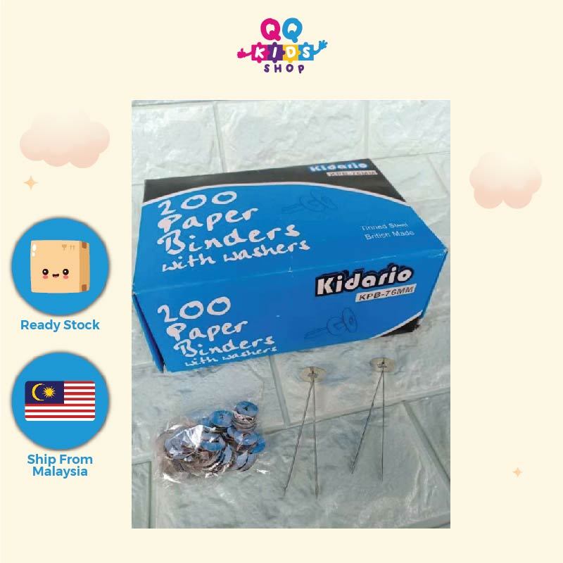 Kidario Paper Binder With Washer 200Pcs Organizer Office Stationary ...