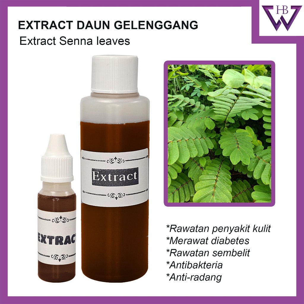 Extract Pati Daun Gelenggang Extract Senna Leaves Rawatan Muka Jerawat ...
