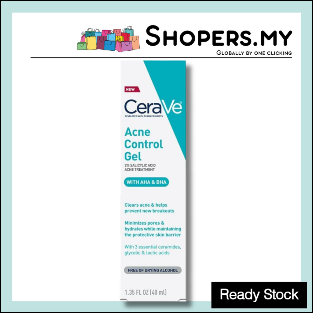 Cerave Acne Control Gel 2% Salicylic Acid, Glycolic Acid, Lactic Acid ...