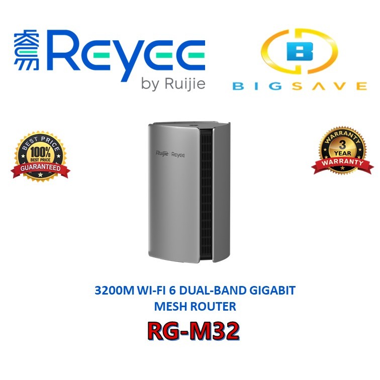 REYEE RG-M32 3200M WI-FI 6 DUAL-BAND GIGABIT MESH ROUTER | Shopee Malaysia