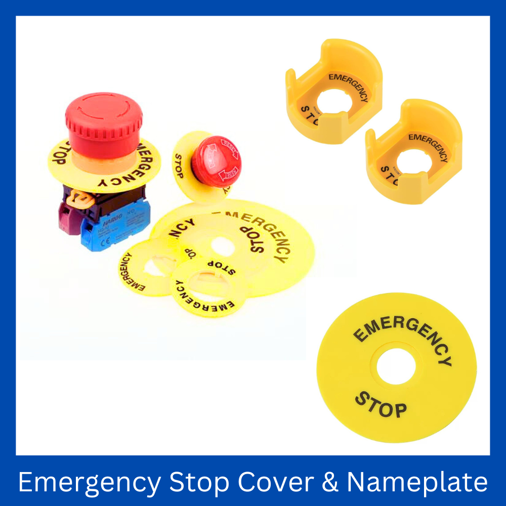 Emergency Stop Cover Nameplate Emergency Switch Emergency Button Accessories Emergency stop ...