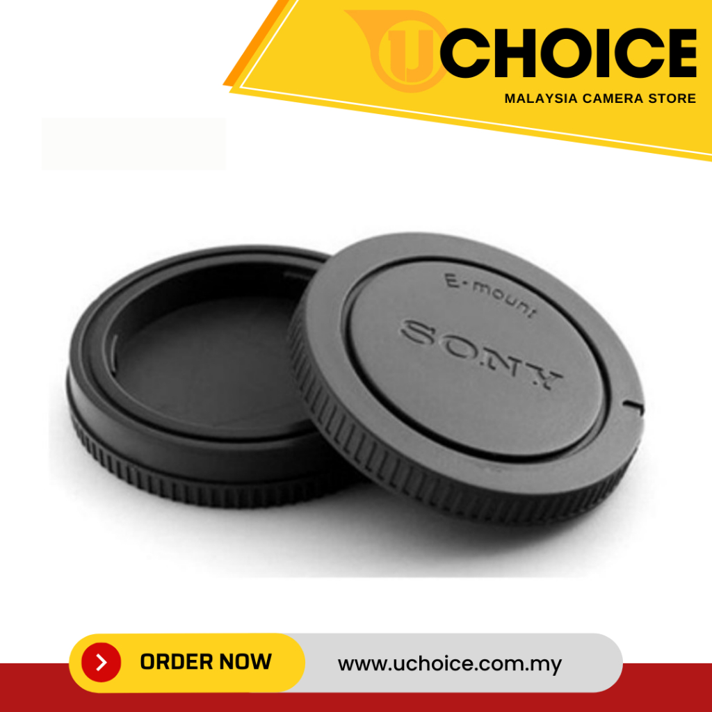 Body Cap and Rear Lens Cap for Sony Alpha Series & NEX Series E-Mount ...