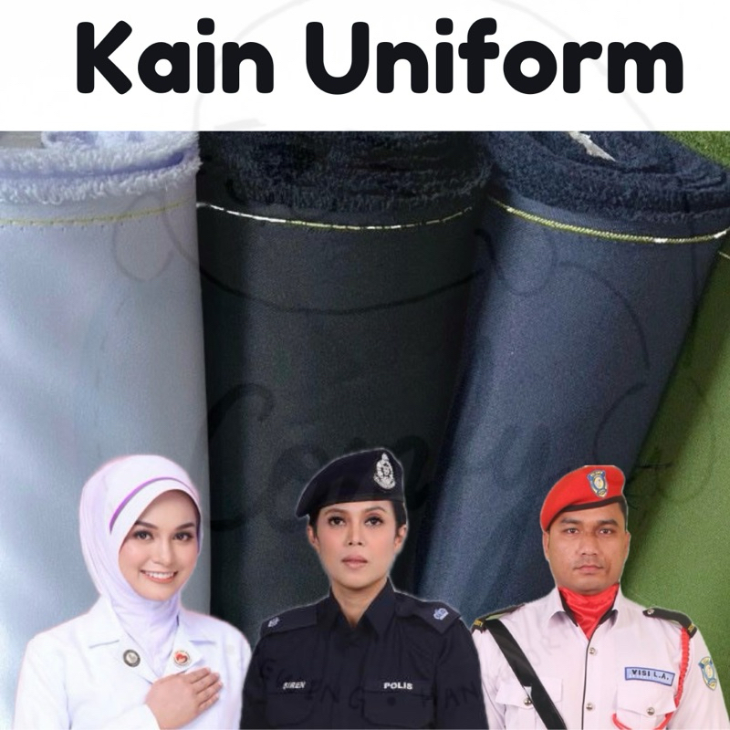 60" Kain Polyster Yellow Line / Kain Uniform / Kain Jururawat ...