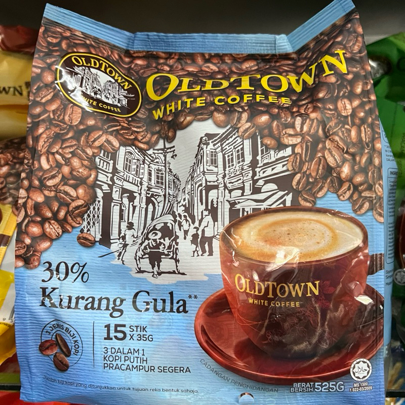 OLDTOWN 30% Kurang Gula Instant 3in1 Premix White Coffee 35g x 15s ...