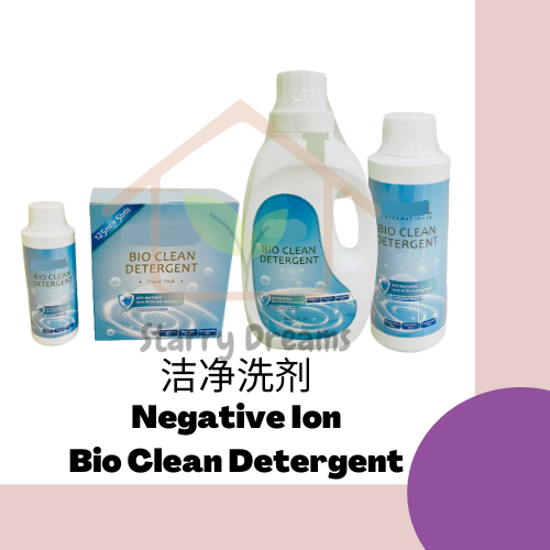 Negative Ion Bio Clean Detergent 负离子洁净洗剂 1200ml 500ml 125ml 625ml ...