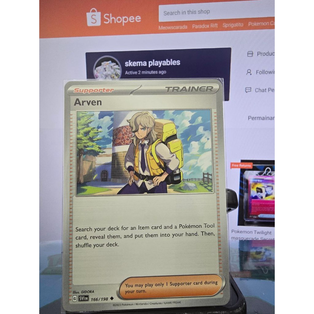 Pokemon Scarlet & Violet Arven - 166/198 | Shopee Malaysia