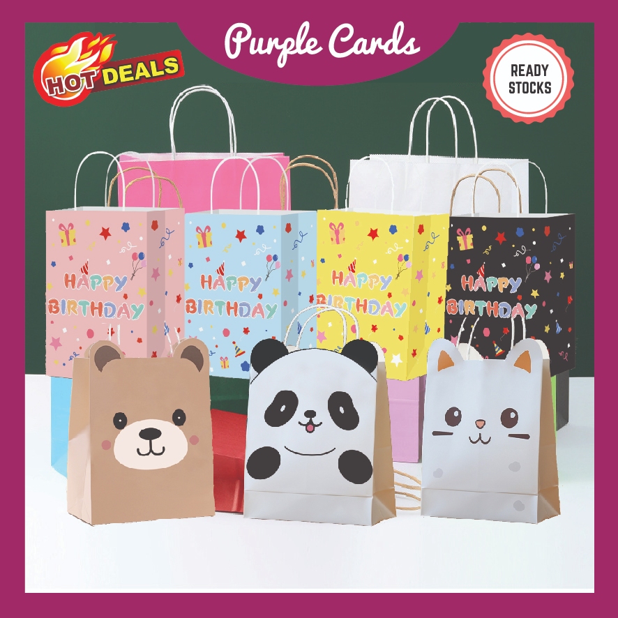 Paper Bag Shopping Bag Gift Bag Retail Bag Wedding Birthday Bag Goodies ...