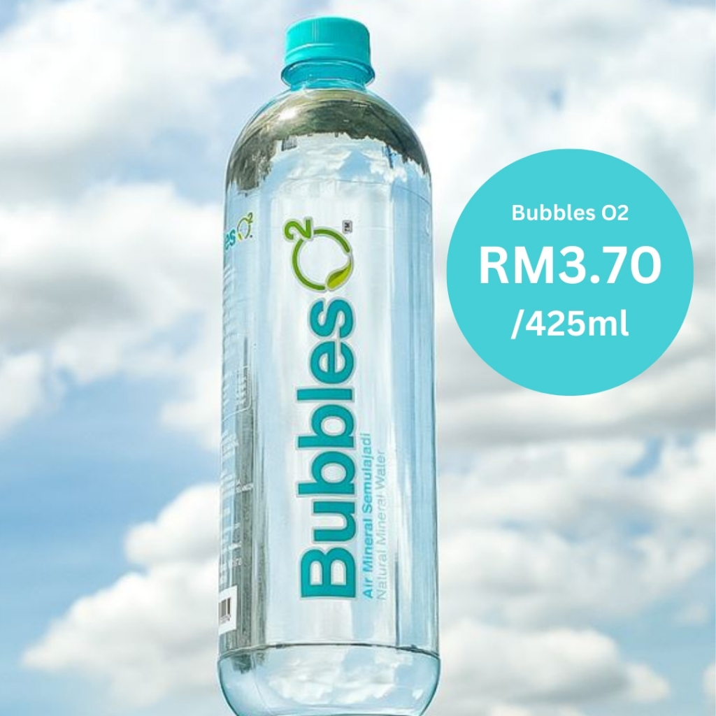 [Ready stock] Bubbles O2 Air Mineral Semulajadi (425ml) / Bubbles O2 ...