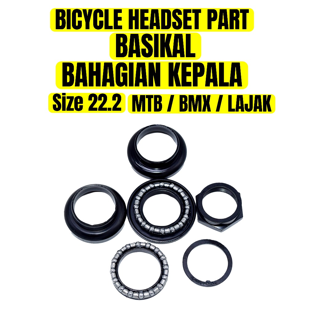 BICYCLE HEADSET PARTS BAHAGIAN KEPALA BASIKAL PENYESUAI BATANG GARPU ...