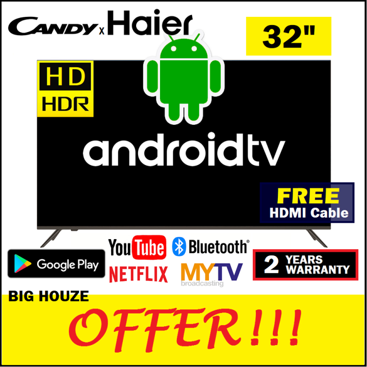 Haier 32 inch ANDROID SMART LED TV FULL HD HDR 1080p 32S65A Super Sharp ...
